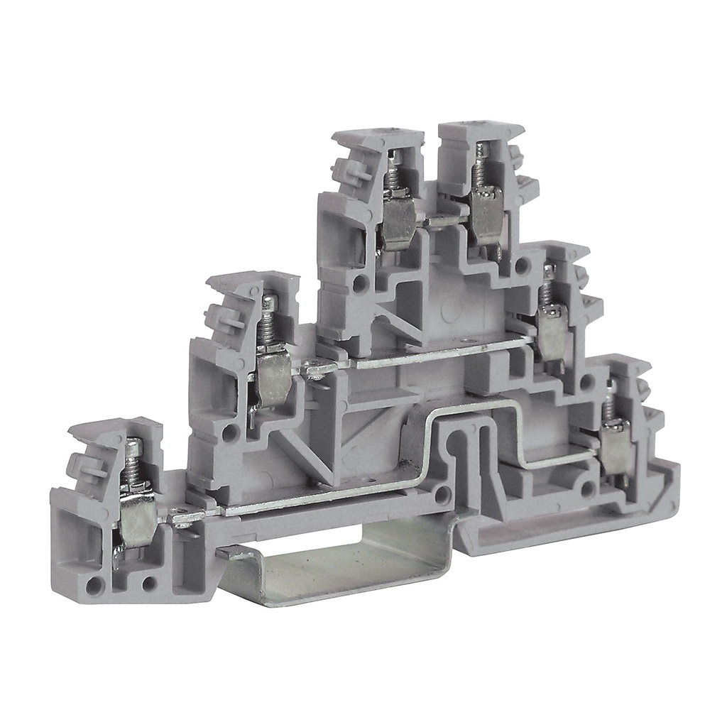 3-wire Sensor Terminal Block , DIN Rail Mounted, Screw Clamp, 20-12AWG ...